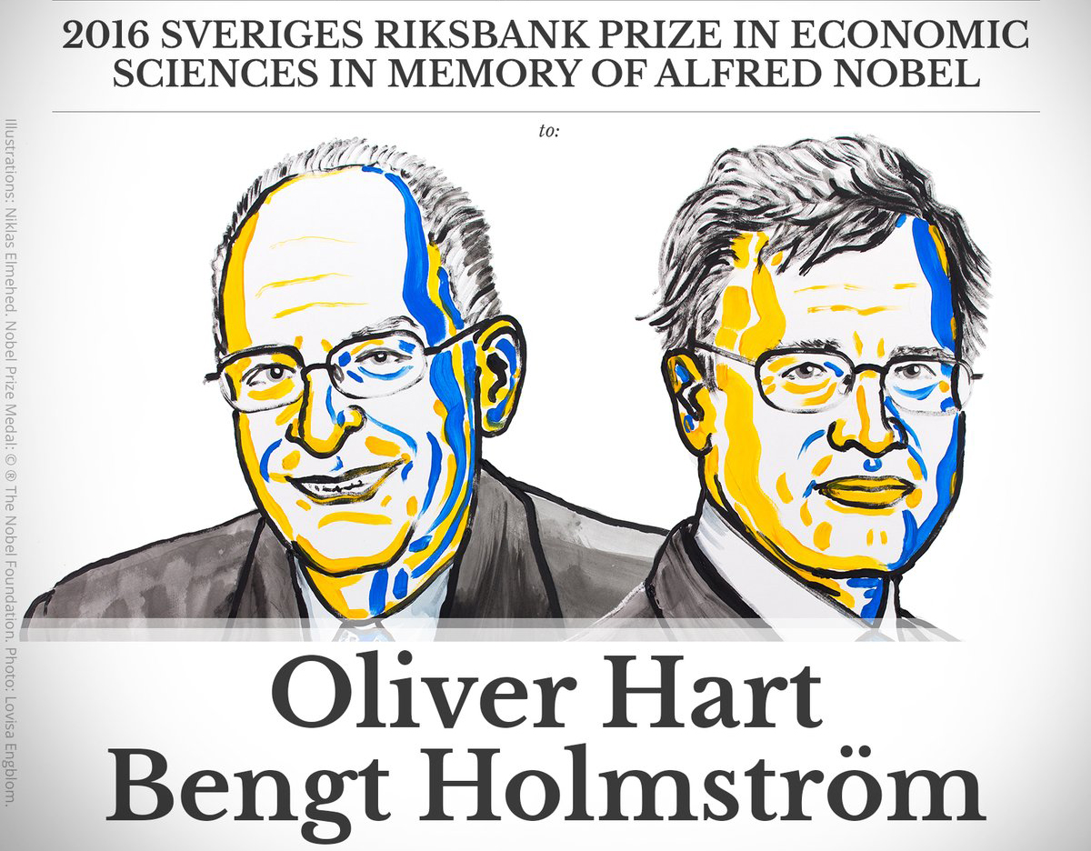 2016 Nobel Prize in Economic Sciences awarded to Oliver Hart (Harvard ...