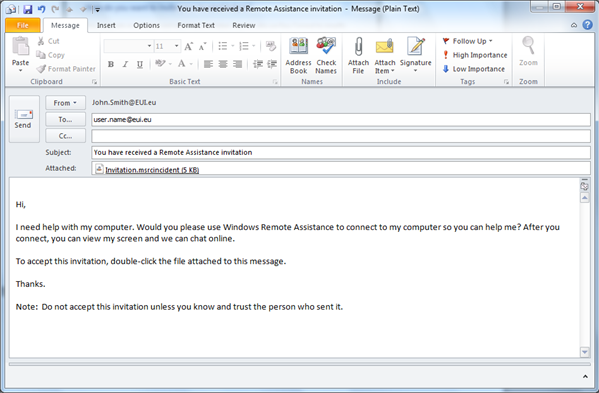How to Get Support via Remote Assistance • European University Institute